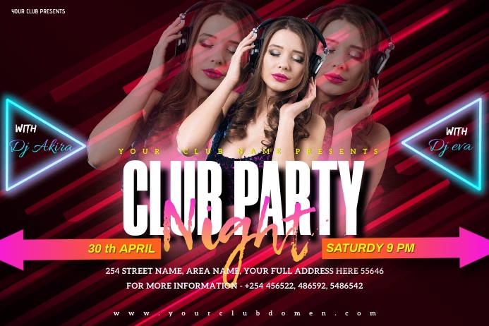 Copy of CLUB PARTY NIGHT | PosterMyWall