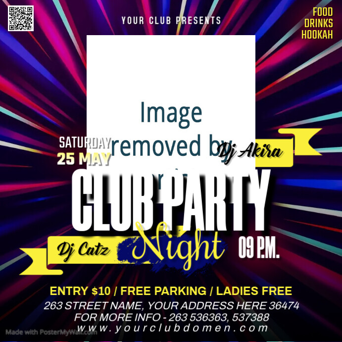 Copy of CLUB PARTY NIGHT | PosterMyWall