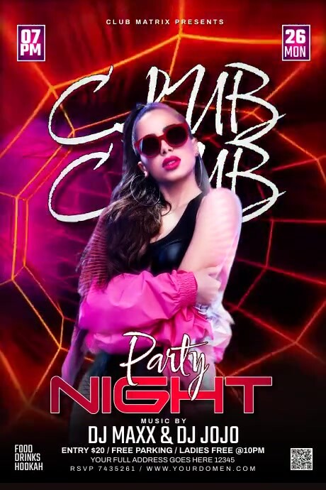 Club party night Template | PosterMyWall