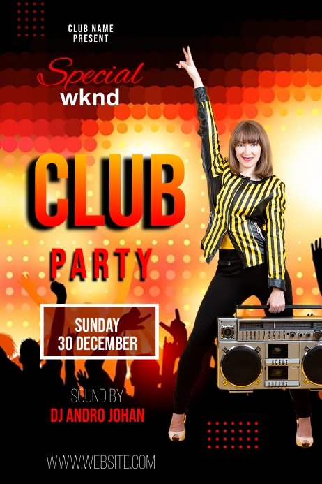 Club Party Poster Template | PosterMyWall