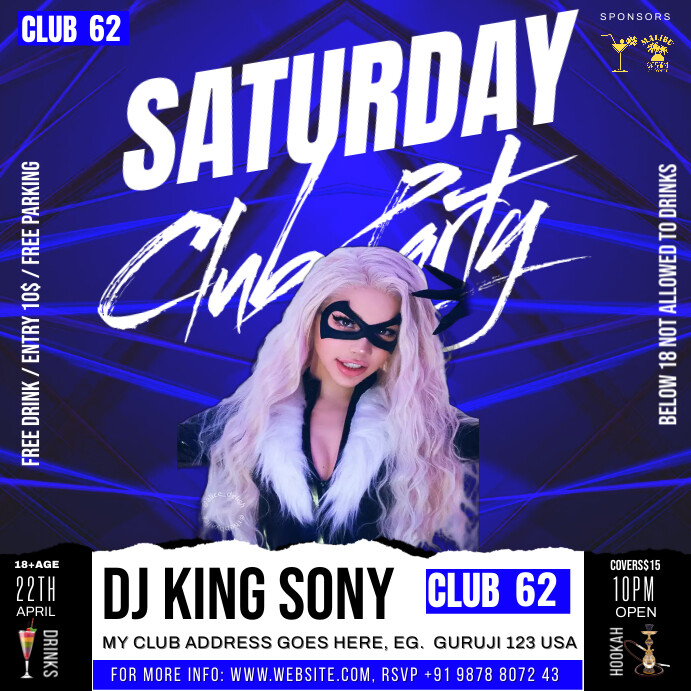 club party poster template | PosterMyWall
