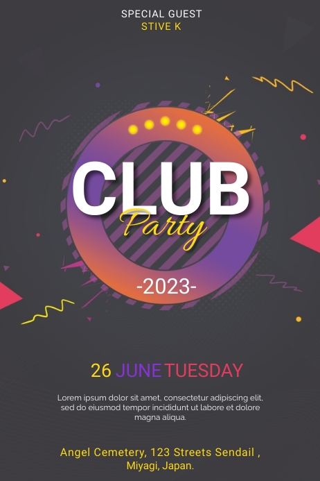 Copy of CLUB PARTY POSTER TEMPLATE | PosterMyWall