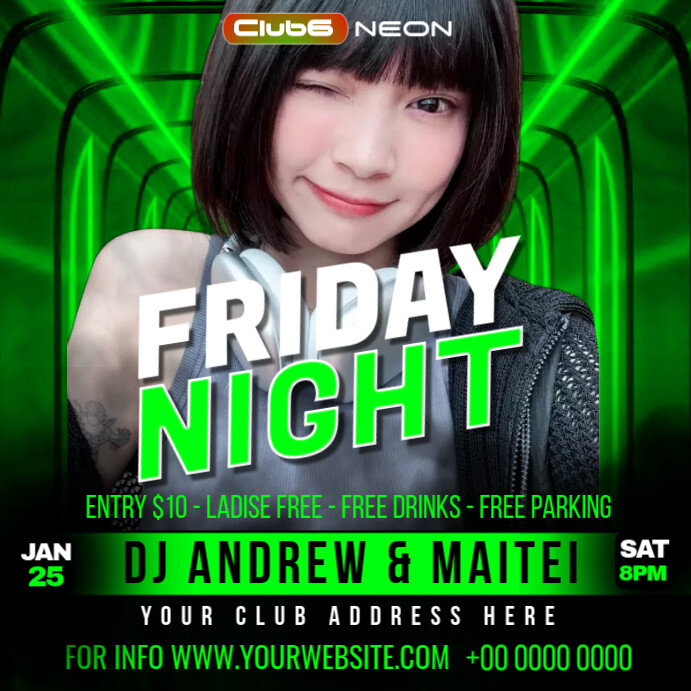 club party poster template | PosterMyWall