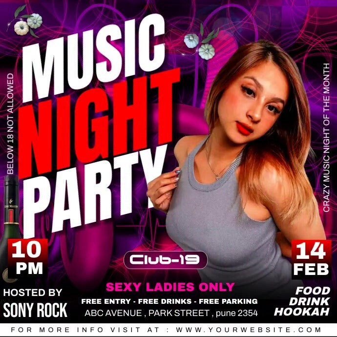 club party poster template | PosterMyWall
