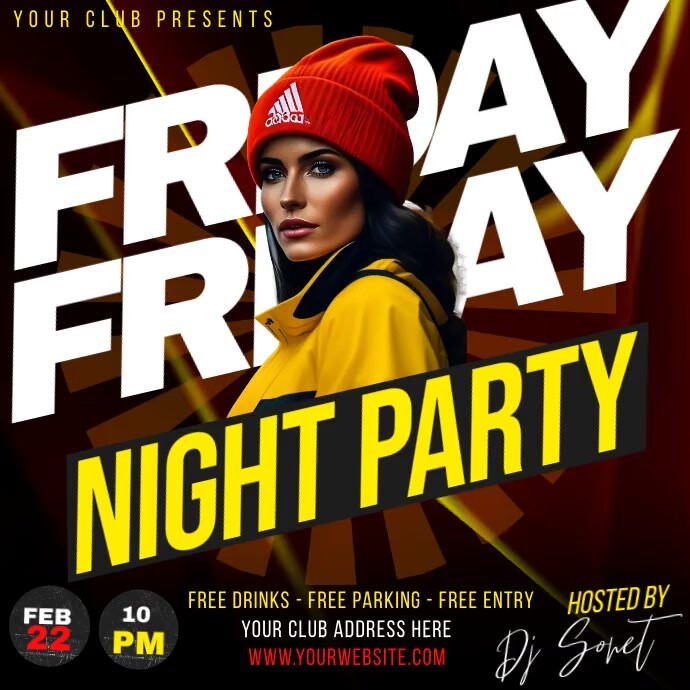 club party poster template | PosterMyWall