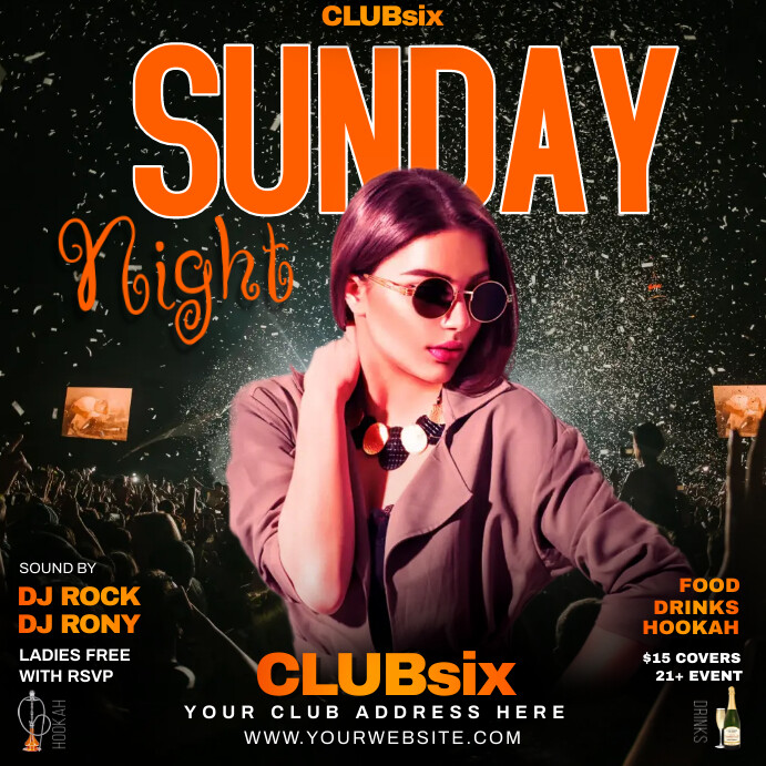 club party poster template | PosterMyWall