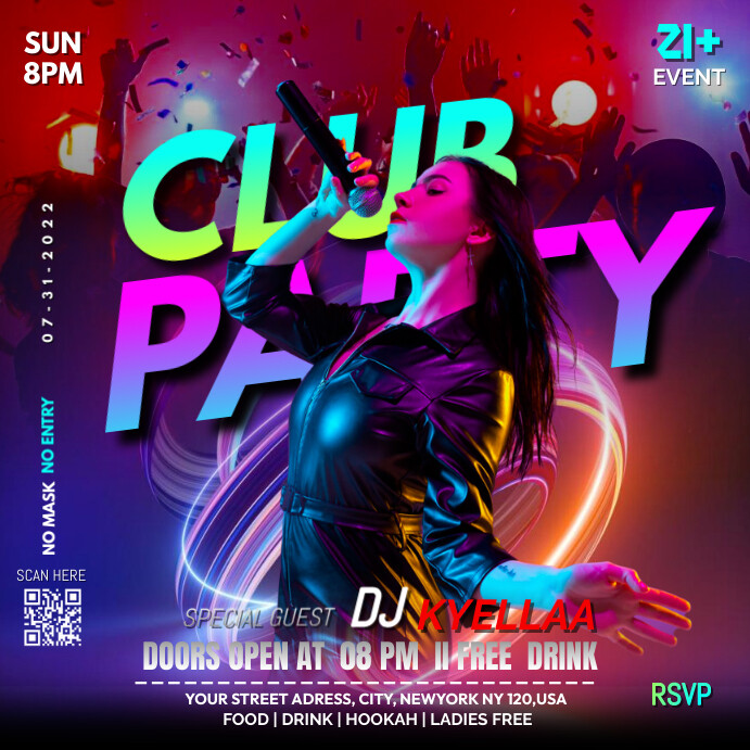 Club Party Template | PosterMyWall