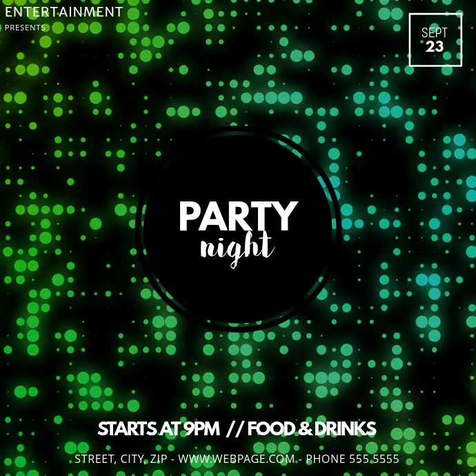 Club party video ad Design template | PosterMyWall