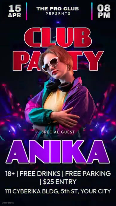 Club Party Video Template | PosterMyWall
