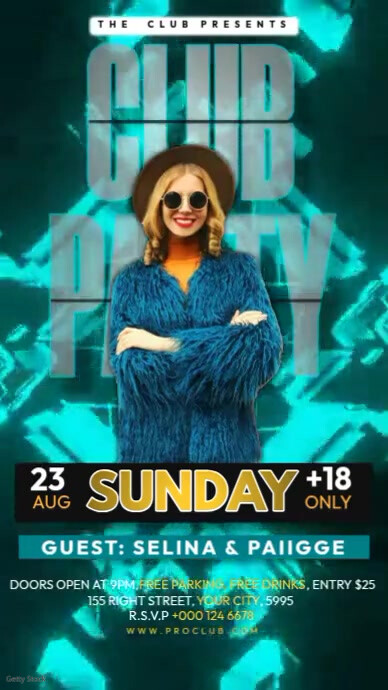 Club Party Video Template | PosterMyWall