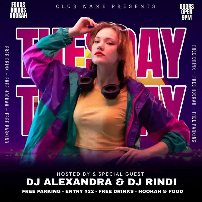 Club Party Video Template | PosterMyWall