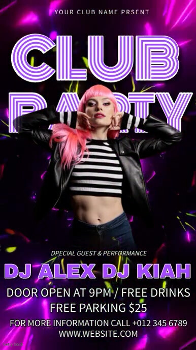Copy of Club Party Video | PosterMyWall