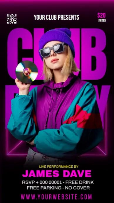 Club Party Video Template | PosterMyWall