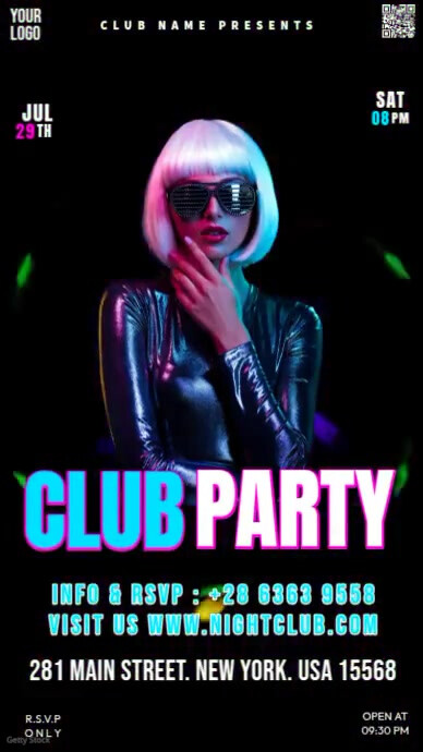 Club Party Video Template | PosterMyWall
