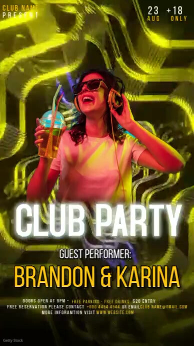 Copy of Club Party Video | PosterMyWall