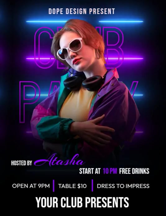 Plantilla de Club Party Video | PosterMyWall