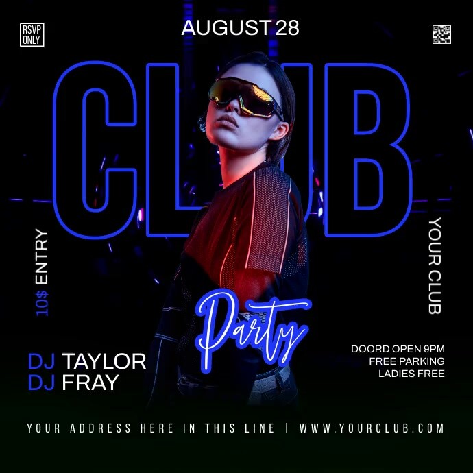 Club Party Video Template | PosterMyWall
