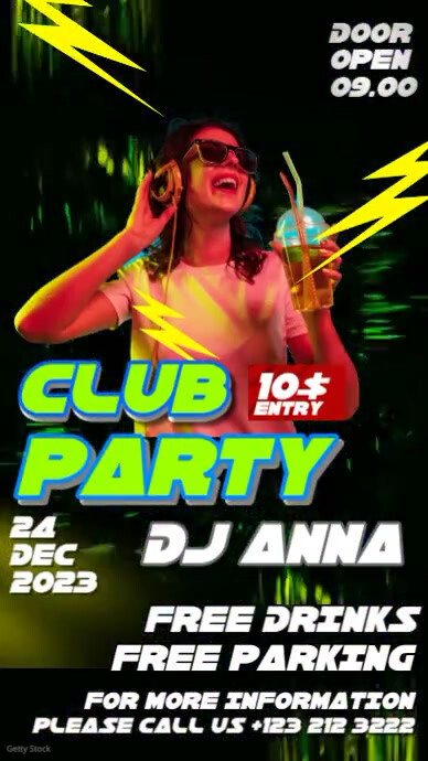 Club Party Video Template | PosterMyWall