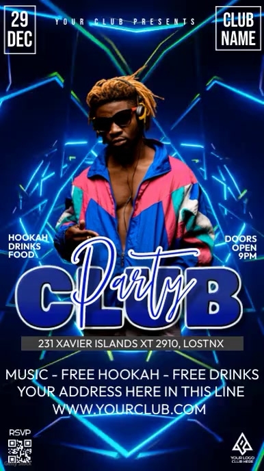 Club Party Video Template | PosterMyWall