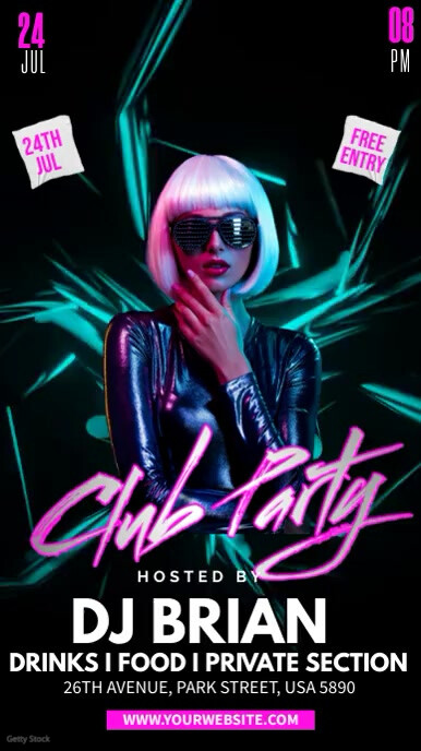 Club Party Video Template | PosterMyWall