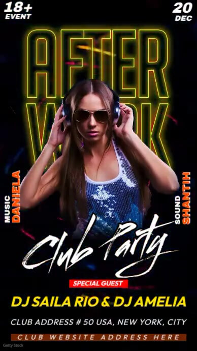 Club Party Video Template | PosterMyWall