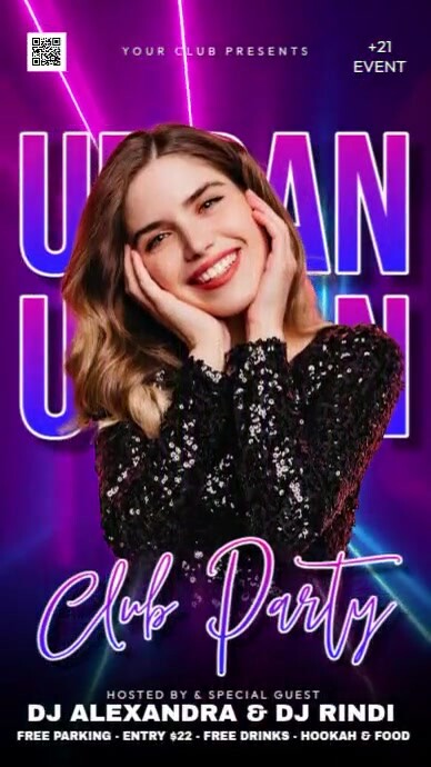 Club Party Video Template | PosterMyWall