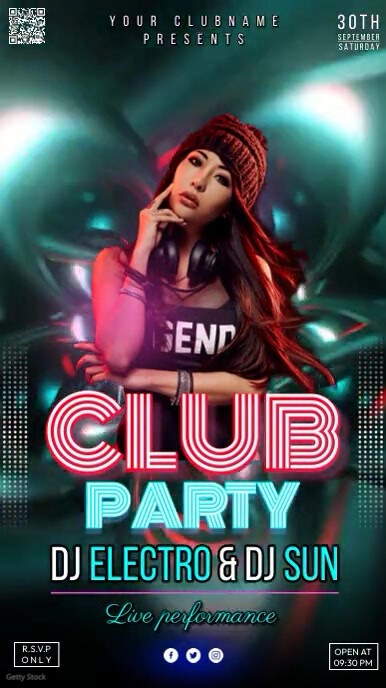 Club Party Video Template | PosterMyWall