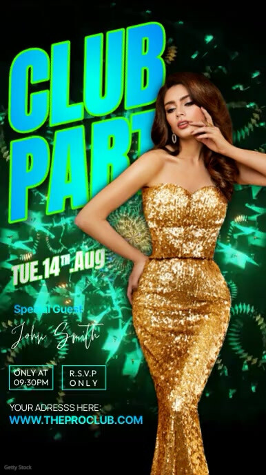 Plantilla de Club Party Video | PosterMyWall