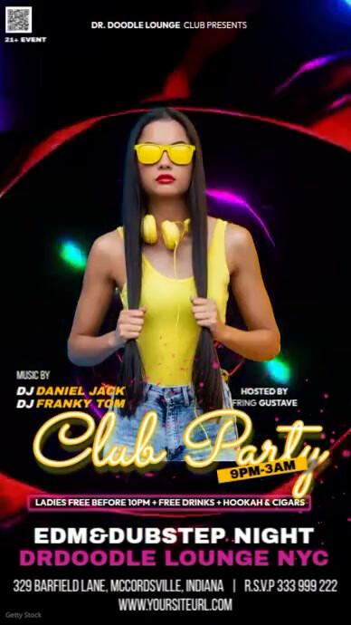 Plantilla de Club Party Video | PosterMyWall