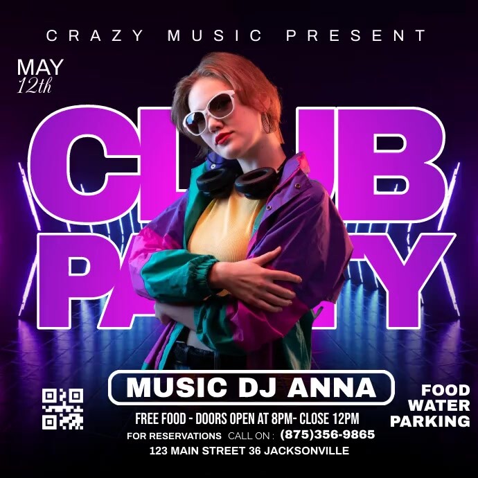 Club Party Video Template | PosterMyWall