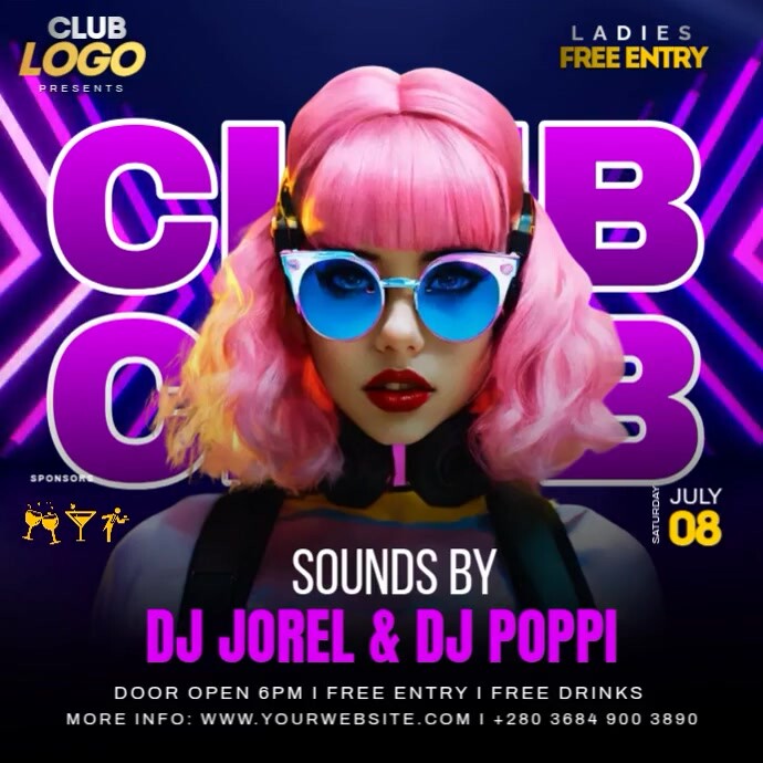 Club Party Video Template | PosterMyWall