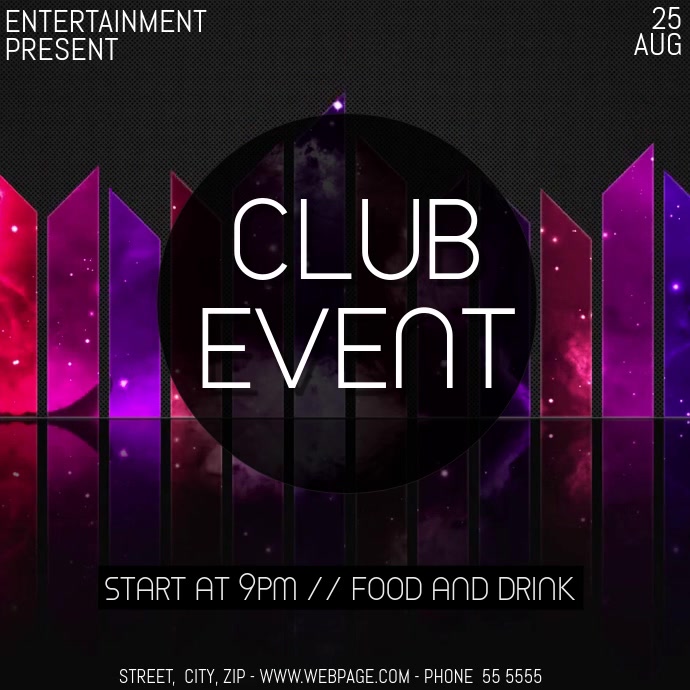 Club party video flyer template | PosterMyWall