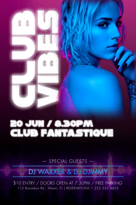 Club Party Video Poster Templat | PosterMyWall