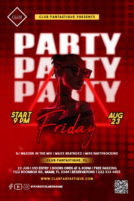 Night Club Party Video Poster Template | PosterMyWall