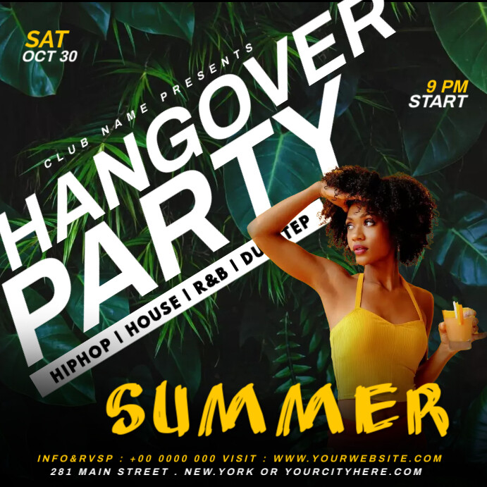 CLUB PARTY.A Template | PosterMyWall