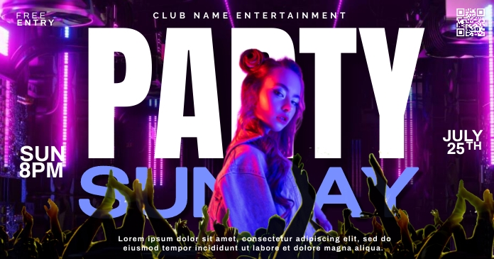 CLUB PARTY.A Template | PosterMyWall