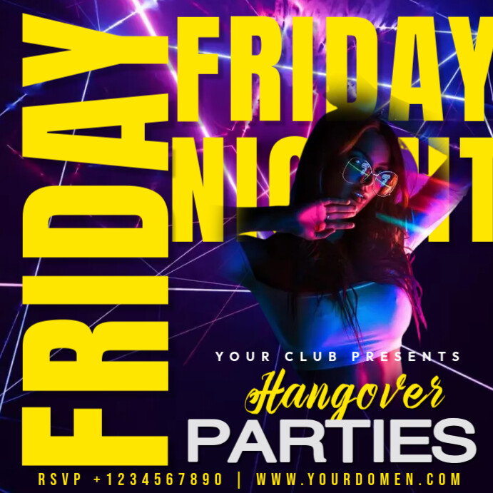 CLUB PARTY.A Template | PosterMyWall