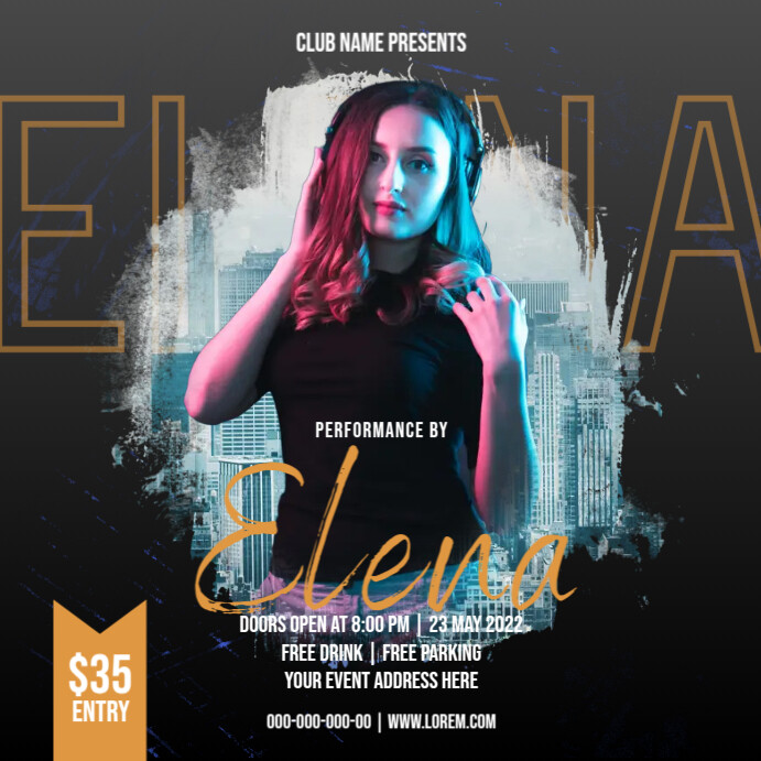 Club Performance Template | PosterMyWall