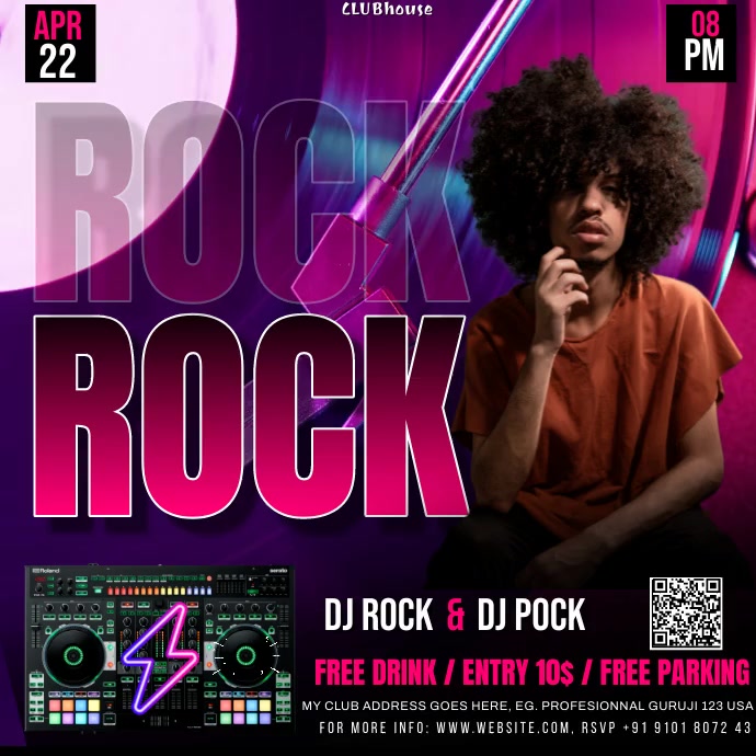 Club Promotion Template | PosterMyWall