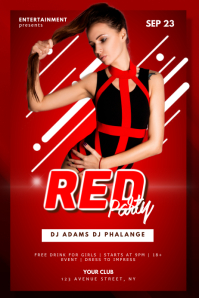 Red Party Flyer Design Template | PosterMyWall