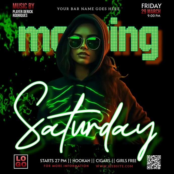 club saturday party event ad template | PosterMyWall