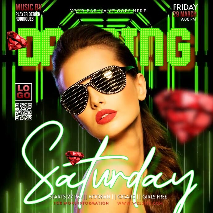 club saturday party event ad template | PosterMyWall