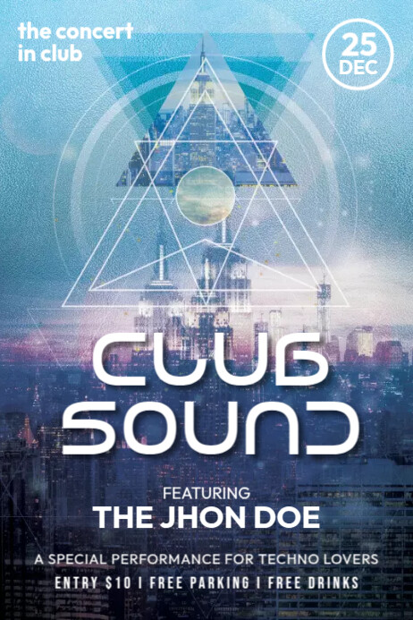Club Sound Night Template | PosterMyWall