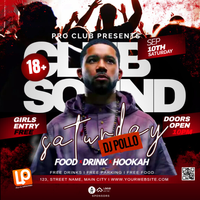 Club Sound Party Template | PosterMyWall