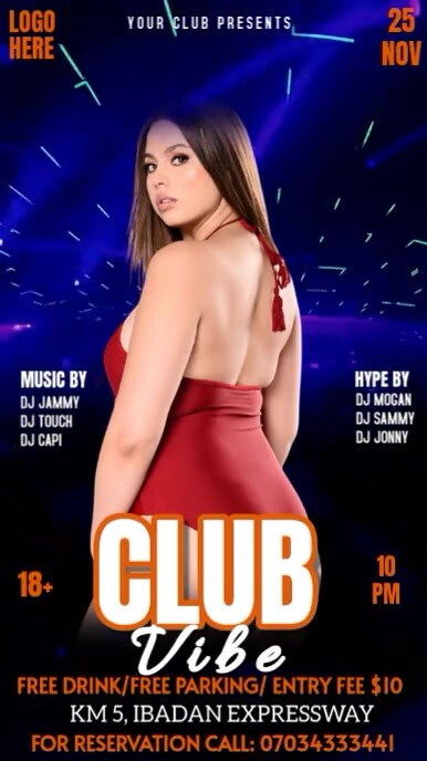Copy of Club vibe design | PosterMyWall