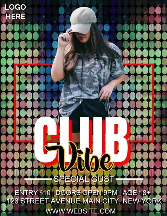 Copy of club vibe party | PosterMyWall