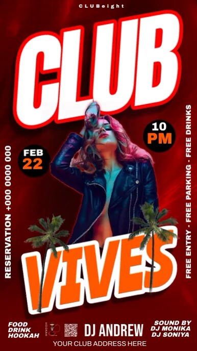 club vibes night show Template | PosterMyWall