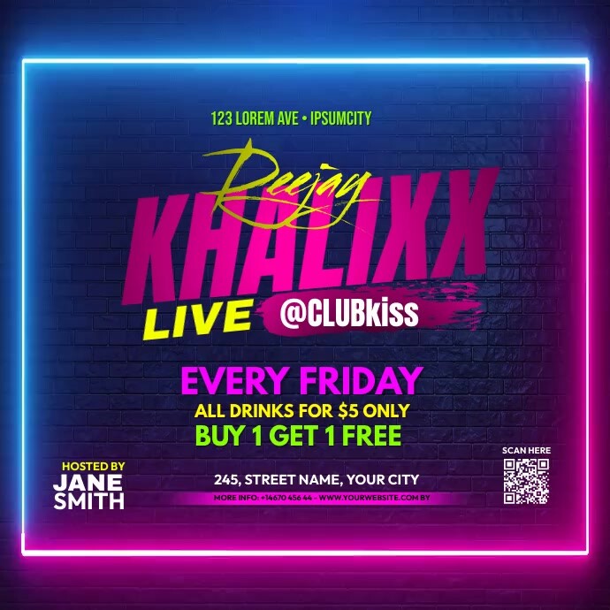 Club Video Ads Template | PosterMyWall