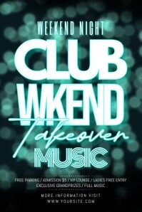 Music Takeover Weekend Template | PosterMyWall