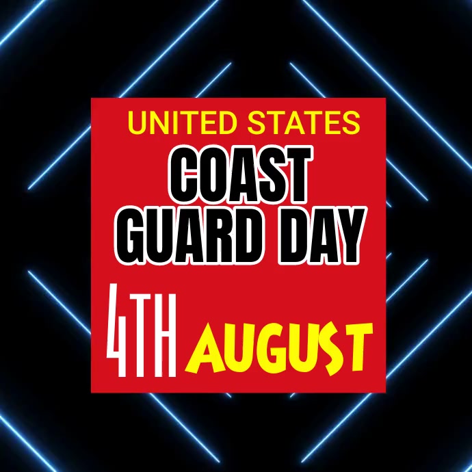 coast guard day template design | PosterMyWall